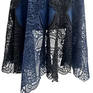 Jonathan Simkhai | Dresses | Jonathan Simkhai Blue Black Lace Trumpet ...